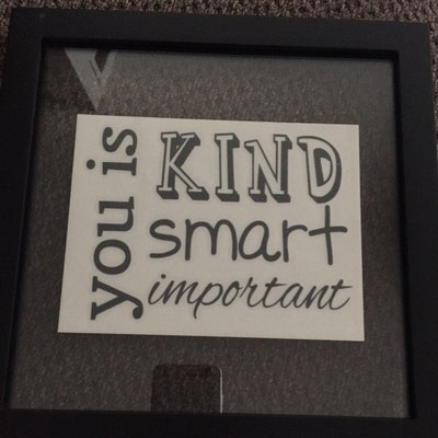 You is Kind Smart Important the Help Vinyl Wall Art - Etsy