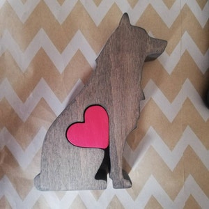 Apricot Cockapoo Small Figurine, Wooden Dog Statue With Engraved Love ...