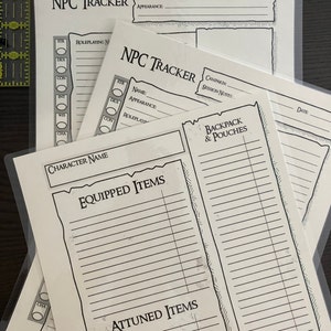Dnd Printables Complete Collection , All of Our Dnd Printable in One ...