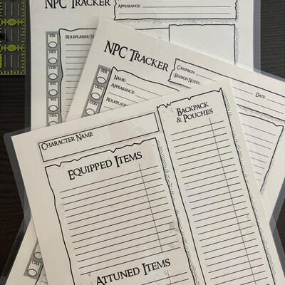 Dnd 5e Spell Tracker Printable for Dungeons & Dragons - Etsy