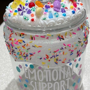 Funny Glass Candy Jar With Lid, Motivational Candy Jar, Therapist Gift ...