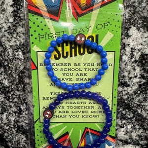 Personalized Superhero Bracelet, Boy Mom Matching Replacement - Etsy