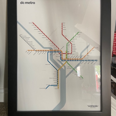 Chicago L Subway Map / CTA / Minimal Poster Print / Subway Style Wall ...