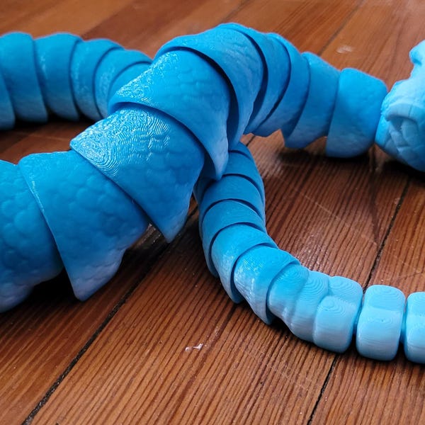3D Printed Flexi Ball Python Snake - Etsy
