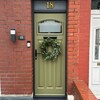 Gold Leaf Style Transom Fanlight Window Front Door Number, Victorian ...
