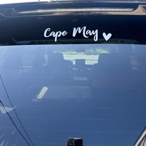 Custom Car Decals With Custom Font, Symbols, and Vinyl Color, Custom ...