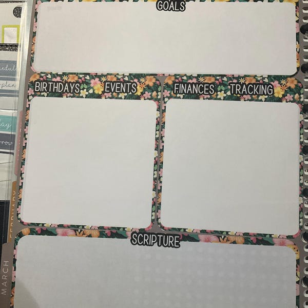 EC 7x9 Budget Add Ons "apples" Erin Condren Monthly Planner Stickers ...