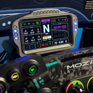 Sim Racing Dashboard Touchscreen Display Leds RPM Simhub, PSR GT 5.0 ...
