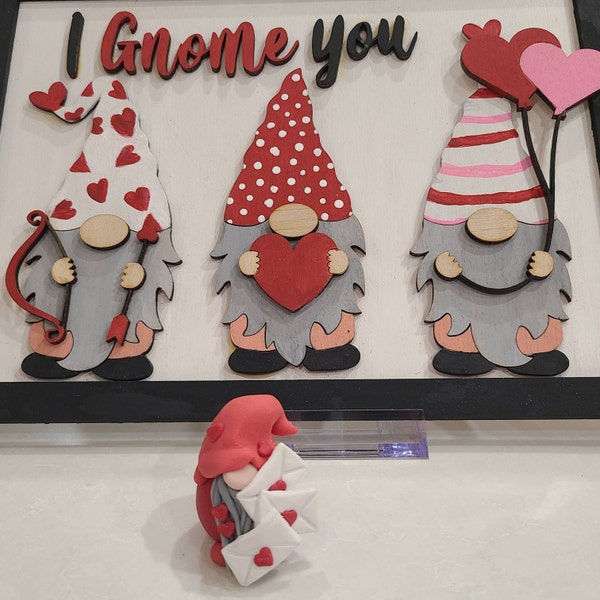 Lots of Love Valentine’s Day Gnome With Tiny Love Letters and Hearts - Etsy