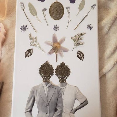 Slow Stitch Snippet Fabric Scrap Bag With Added Lace Ribbons Beads