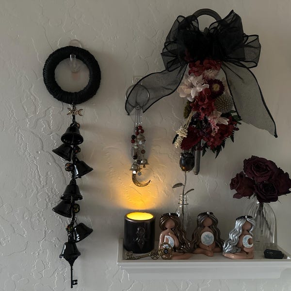 Our Lady Shell Grotto Shrine/natural Scalloped Shell With Gold Scrolls ...