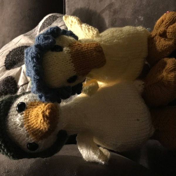 Dorsey Duckling Pdf Knitting Pattern Download- Knitted Flat - Written ...