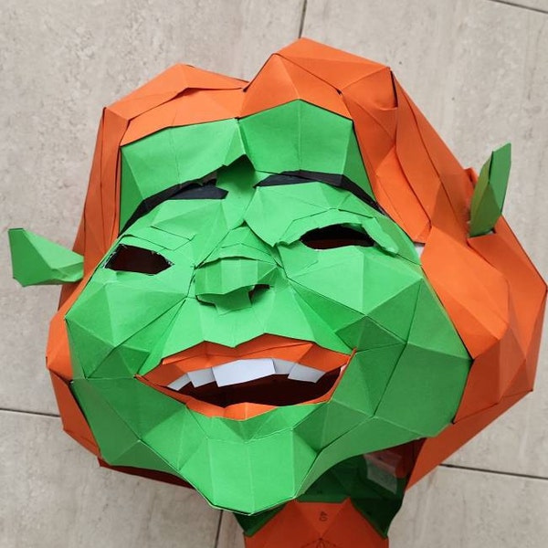 Rabbit Mask in Cartoon Style PDF Template for Making a Paper Mask - Etsy