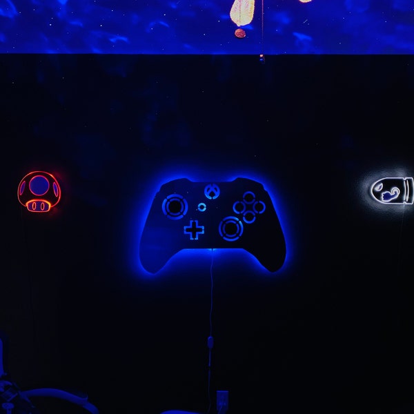 Mario Super Mushroom Sign , Neon Like , LED , Super Mario, Light , Wall ...