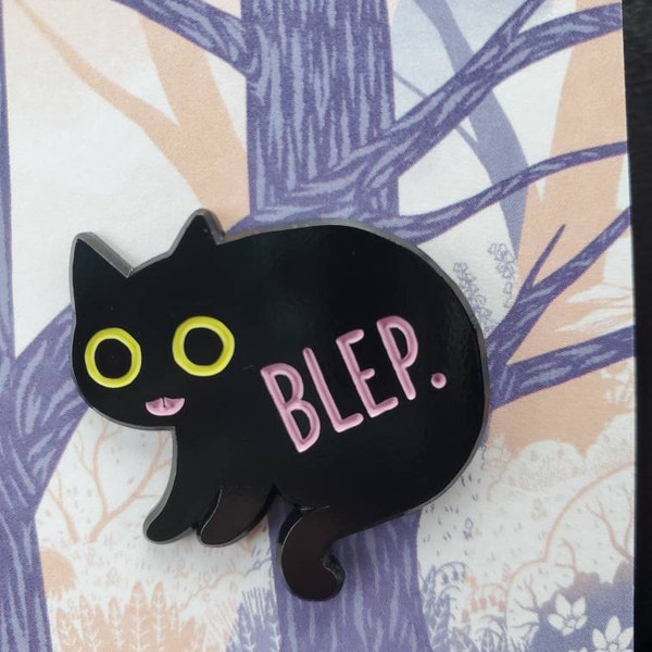 Blep Enamel Pin Badge - Etsy