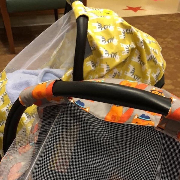 PDF SEWING PATTERN for Baby, Netted Car Seat Cover Pattern, Baby Car ...