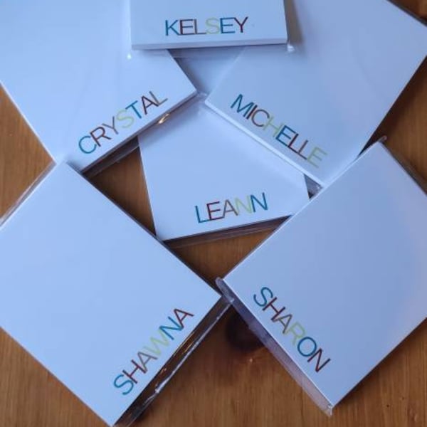 Personalize Flower Notepad Custom Flower Notepad Personalized Office ...