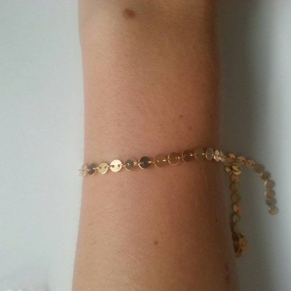 1 Foot Gold Plated Round Button Chain Supplies, Fine Chains for Jewelry ...