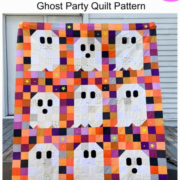 Ghost Party!!! Quilt PDF Pattern Download by Woollypetals - Etsy Canada