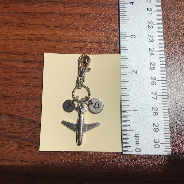 Airplane Key Ring/ Keychain / Zipper Pull - Airplane Gift - Airplane ...