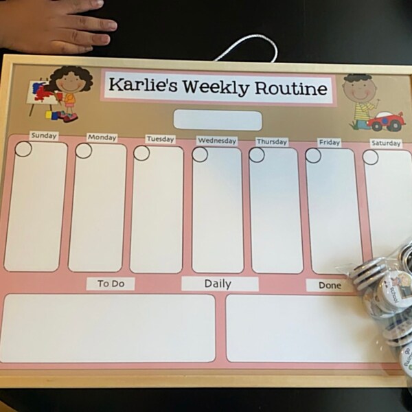Printable Tiles for Daily Kids Routine Chart, Activity & Chore Chart ...