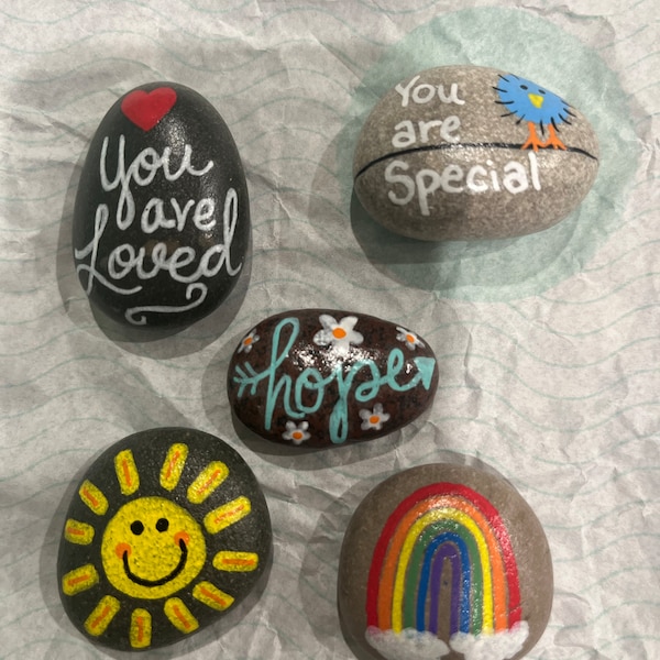 Pocket Hugs - Painted Keepsake Rocks - Coworker, Classroom, Friend ...