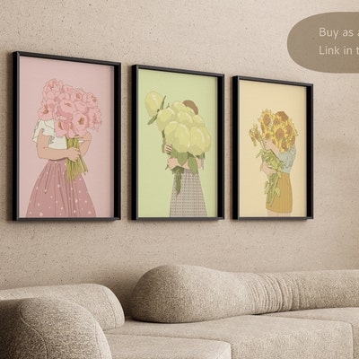 3 Black Frames Mockup Modern Interior Living Room Mockup Set - Etsy