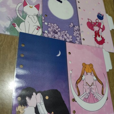 Printable Anime Cash Envelopes Vertical Set of 5 Dave Ramsey - Etsy