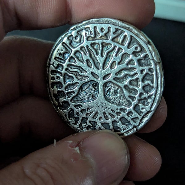 VIKING RUNIC COMPASS - (2 Sided) Graphite Coin Mold - Etsy