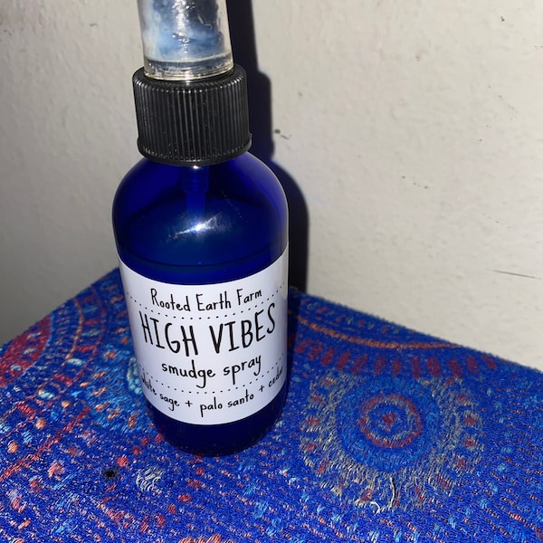 Palo Santo, Smudge Spray, High Vibes Smudge Spray, Liquid Smudge, Air ...