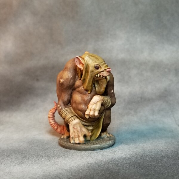Rat Mutant Skulker Monster 28mm and 32mm D&D Miniature Resin Printed ...