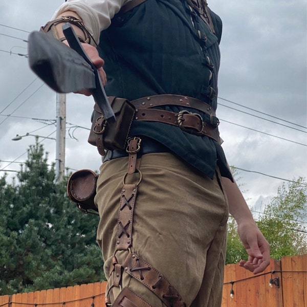 Leather Chest Armor Cuirass Pattern PDF Witcher LARP Roleplay Medieval ...