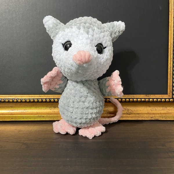 PATTERN: Plush Polly the Possum Pattern - Amigurumi Chunky Possum ...