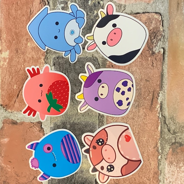 Bestseller** Super Adorable Sweet Characters ONE (1) Stickers Sheet ...