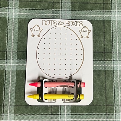 Cute Acrylic or Whiteboard Easter Activity Dry Erase Crayon Holder Card ...