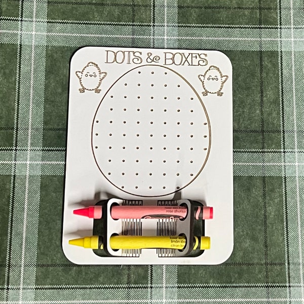 Cute Acrylic or Whiteboard Easter Activity Dry Erase Crayon Holder Card ...