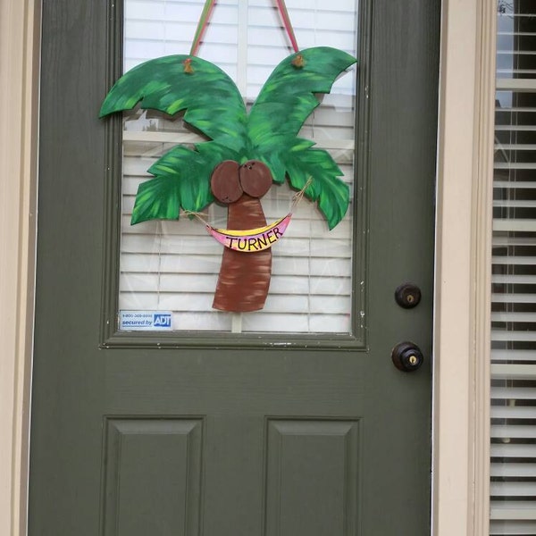 Large Palm Tree 3D Door Hang - Etsy