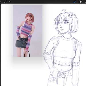 Soft Anime Style Procreate Brush Set Lineart and Color Brush Pack Ipad ...