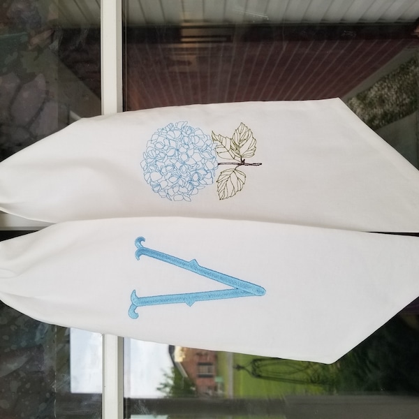 Hydrangeas Embroidery - Hamptons Style Design - Machine Embroidery File ...