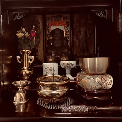 Japanese Buddhist Butsudan Set Buddhist Temple Compact Size Jodo - Etsy