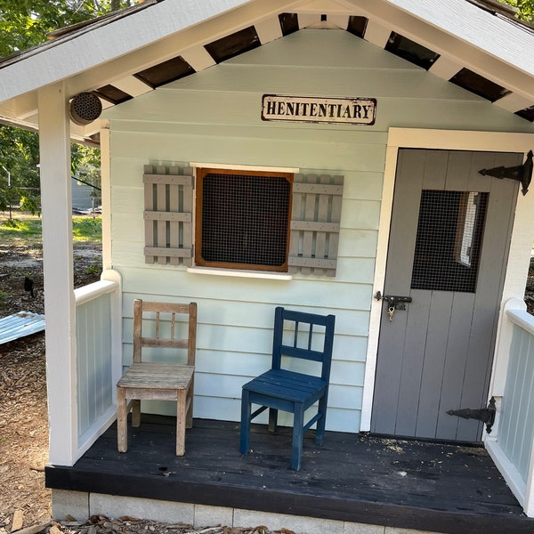 Henitentiary Funny Chicken Coop Sign - Backyard Chicken Gift - Cute ...