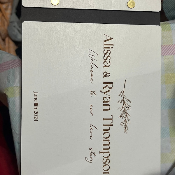 Please Sign Our Guest Book, Polaroid Photo Album Gift, Wooden Guest ...