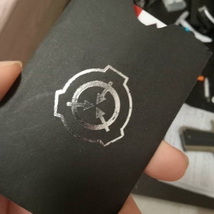SCP Foundation Departmental ID Card / Badge Customized With Your ...