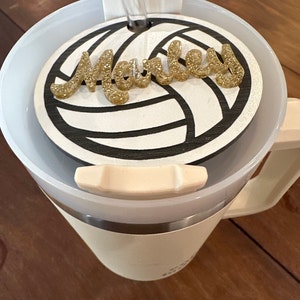 Volleyball Cup Straw Topper for Your Tumbler Quirky Accessory ...