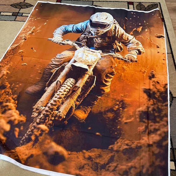 Dirt Bikes Bikers Motocross off Road Motorcycle #4898 100% Cotton ...