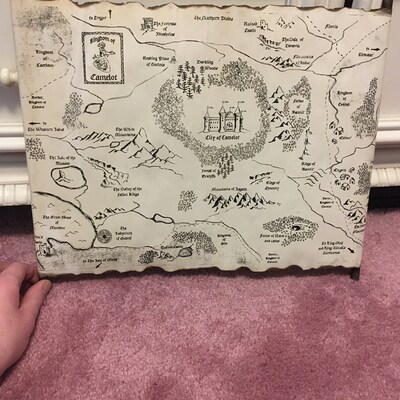 Kingdom of Camelot Map Merlin on BBC Map King Arthur Map of - Etsy Canada