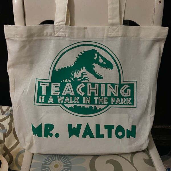 Teaching is a Walk in the Park Svg, T-rex Dinosaur Png, School Clipart ...