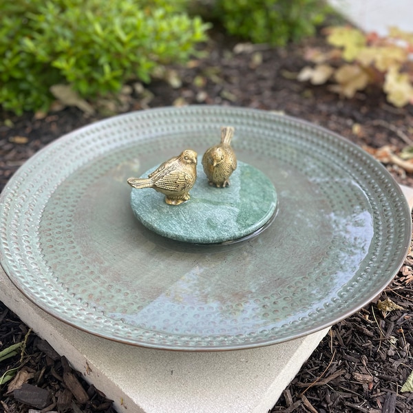 20" Copper Bird Bath Basin - Verde Copper Finish - Etsy