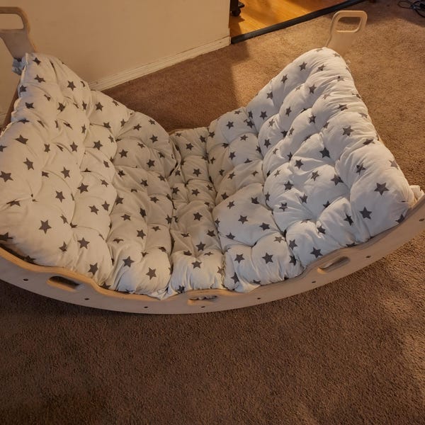 Kids Climbing Arch With Pillow Set, Large Size Montessori Arch Climber ...