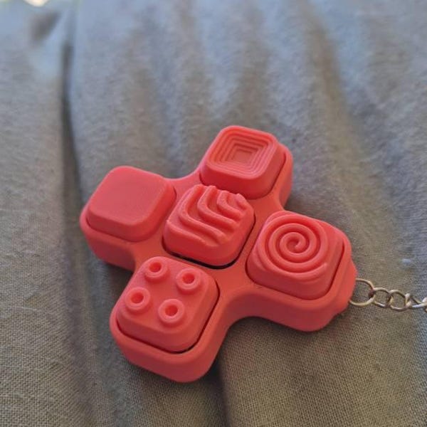 Mechanical Keyboard Keycap Clicker Cube – 3D Printed Fidget | Keychain ...